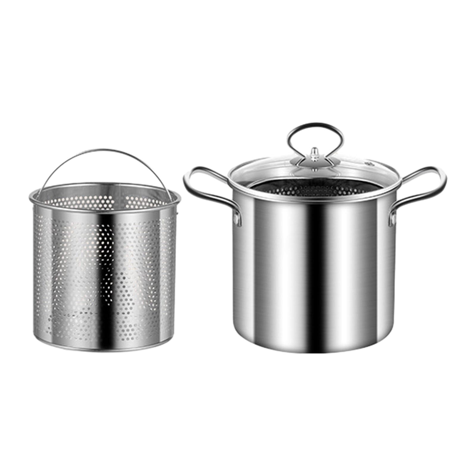 Esquirla Deep Fryer Pot Kitchen Noodles Pot with Oil Drip Drainer ...