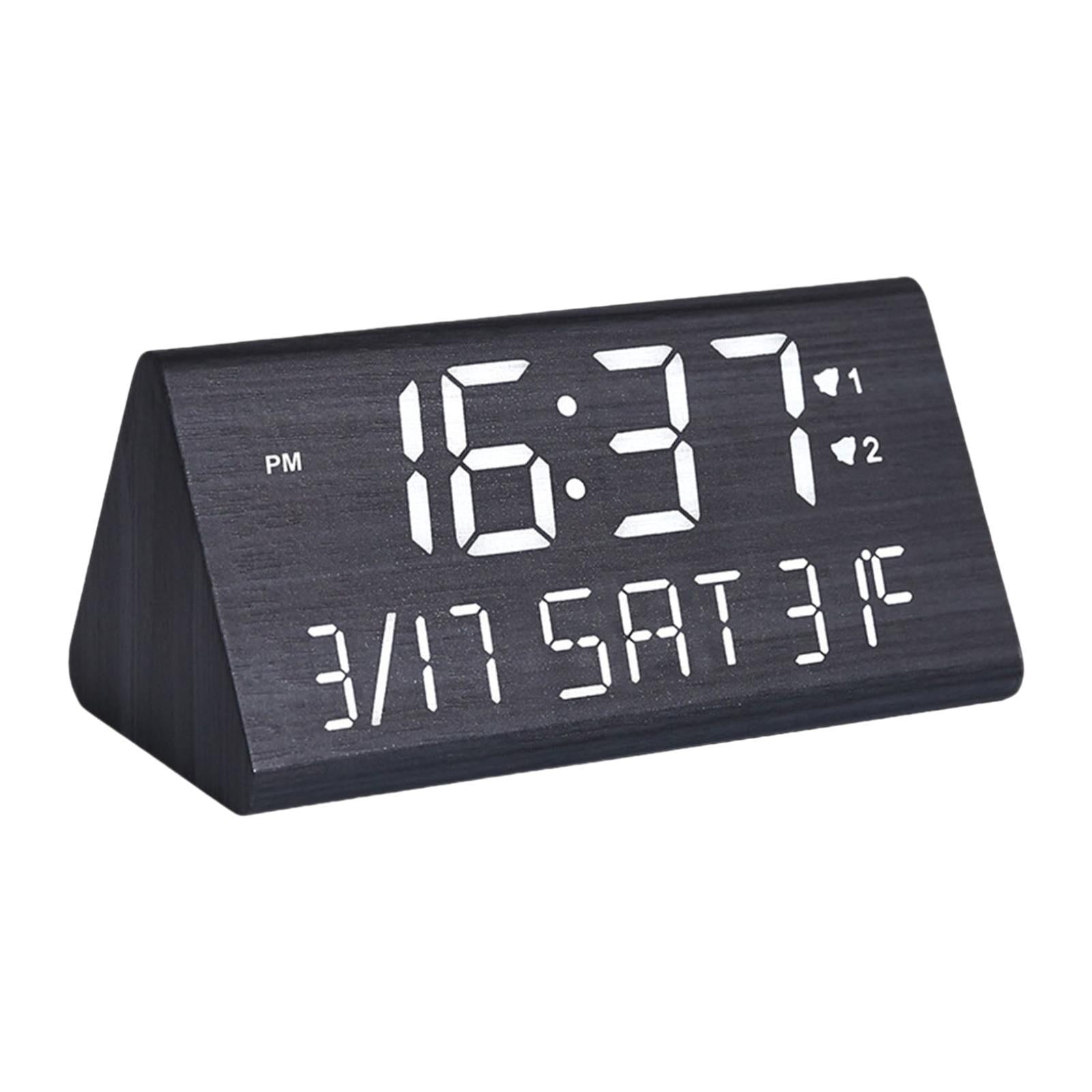 Esquirla Digital Alarm Clock Desk Clock LED Time Display Settings ...