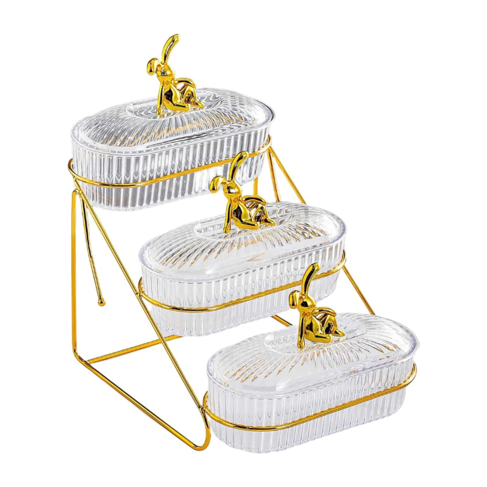 Esquirla Dried Fruit Salad Plate Food Storage Tray with Lid Appetizer ...