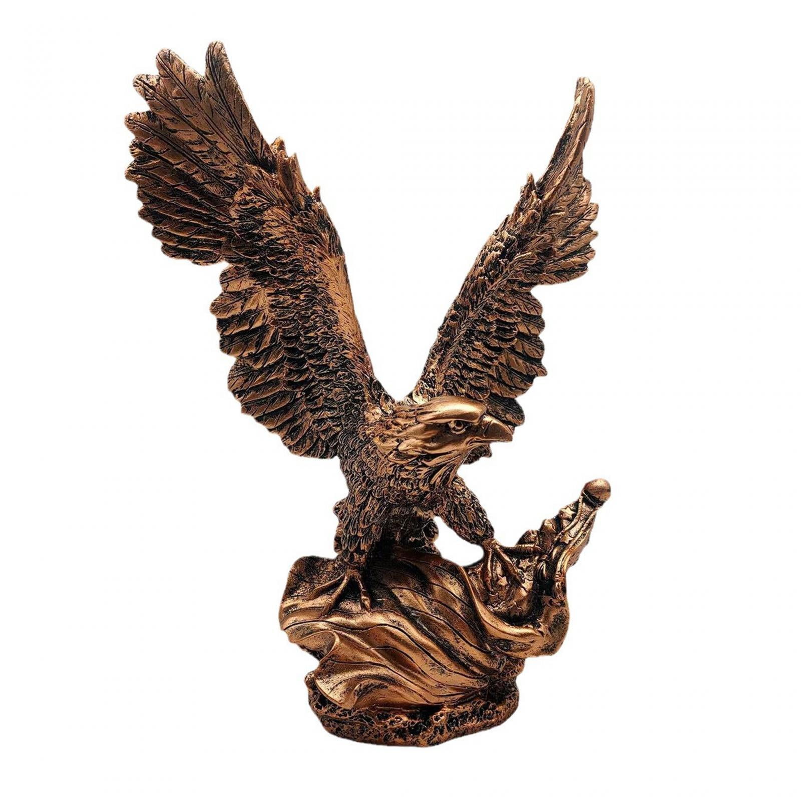 Esquirla Eagle Figurine Sculpture Table Decoration Feng Shui Crafts 9x4 ...