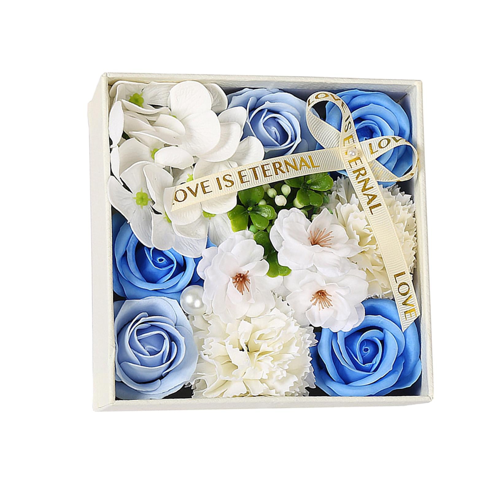 Esquirla Floral Scented, Soap Flower Box, Simulated Flowers Ornament ...