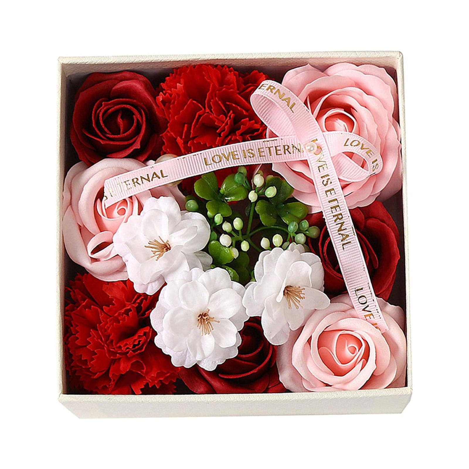 Esquirla Floral Scented, Soap Flower Box, Simulated Flowers Ornament ...