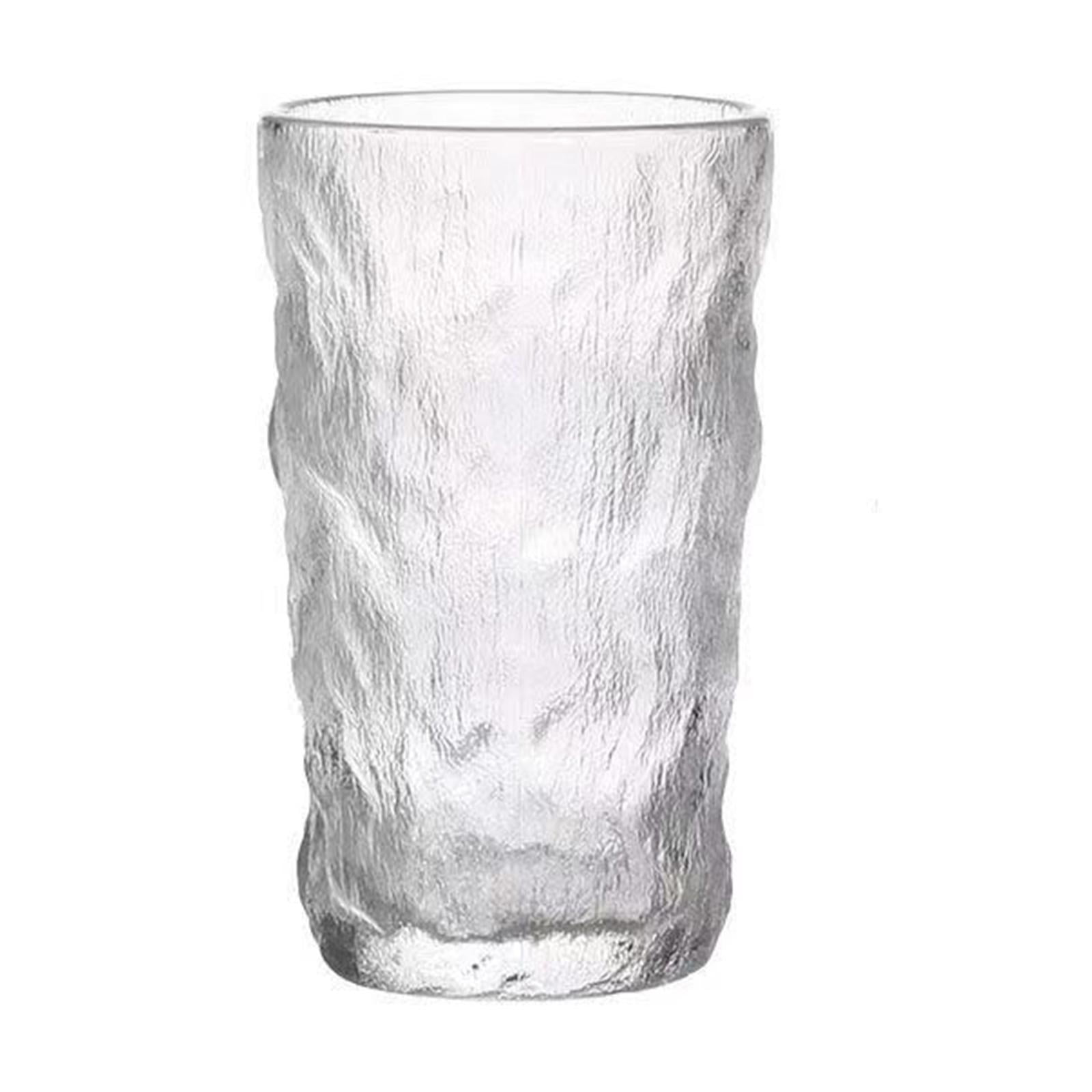 Esquirla Glass Cup Transparent Textured Glass Tumbler Drinkware ...