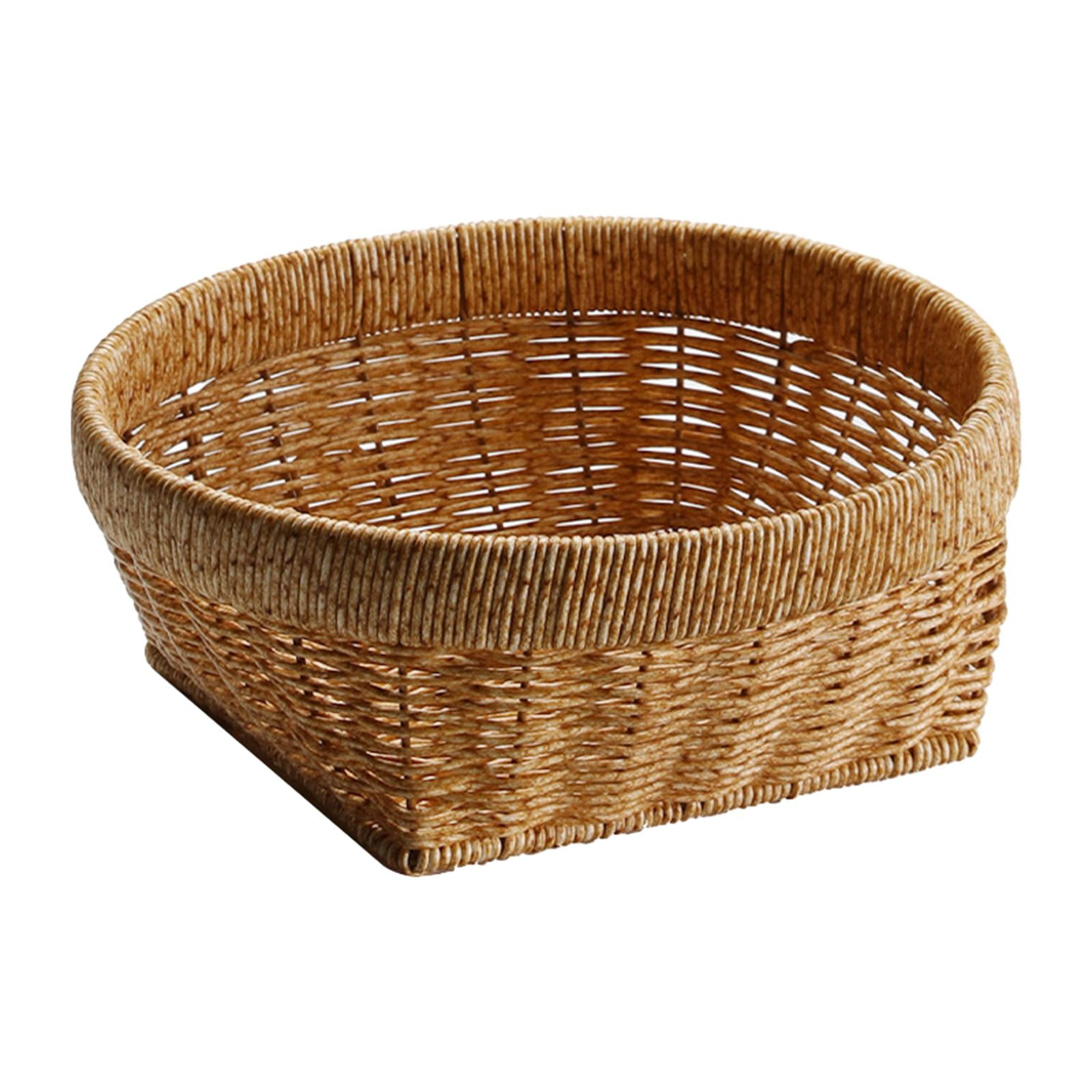 Esquirla Handwoven Fruit Basket, Serving Tray Basket Farmhouse Fruit ...