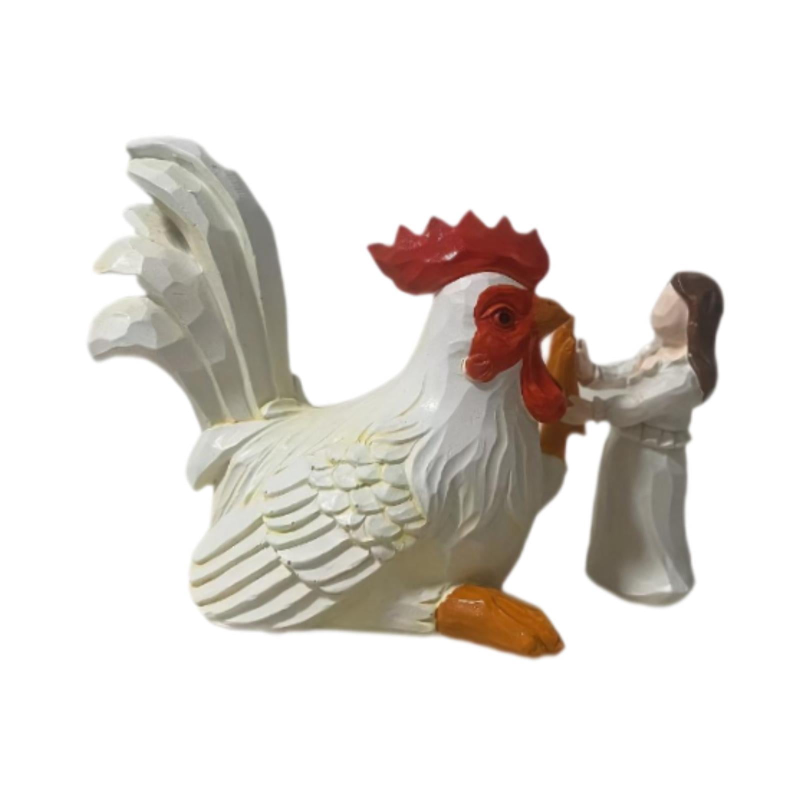 Esquirla High Five Chicken Statue Desktop Ornament Decorative Adornment ...