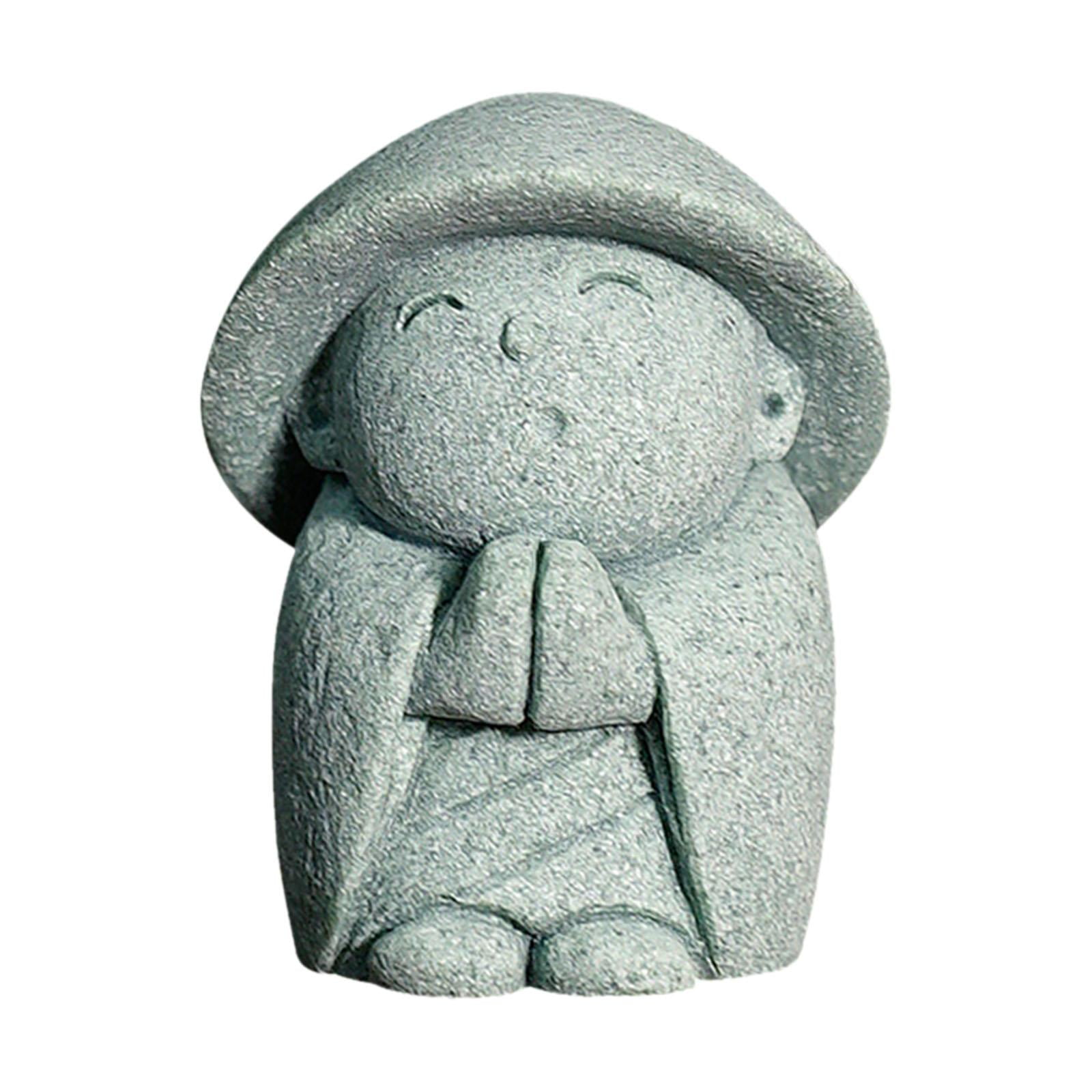 Esquirla Japanese Monk Figurine Tea Pet Buddha Sculpture for Desk Shelf ...