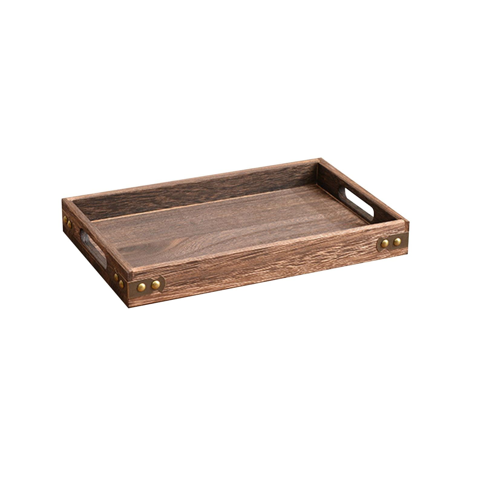 Esquirla Kitchen Serving Plate, Rustic Serving Trays with Double Handle ...
