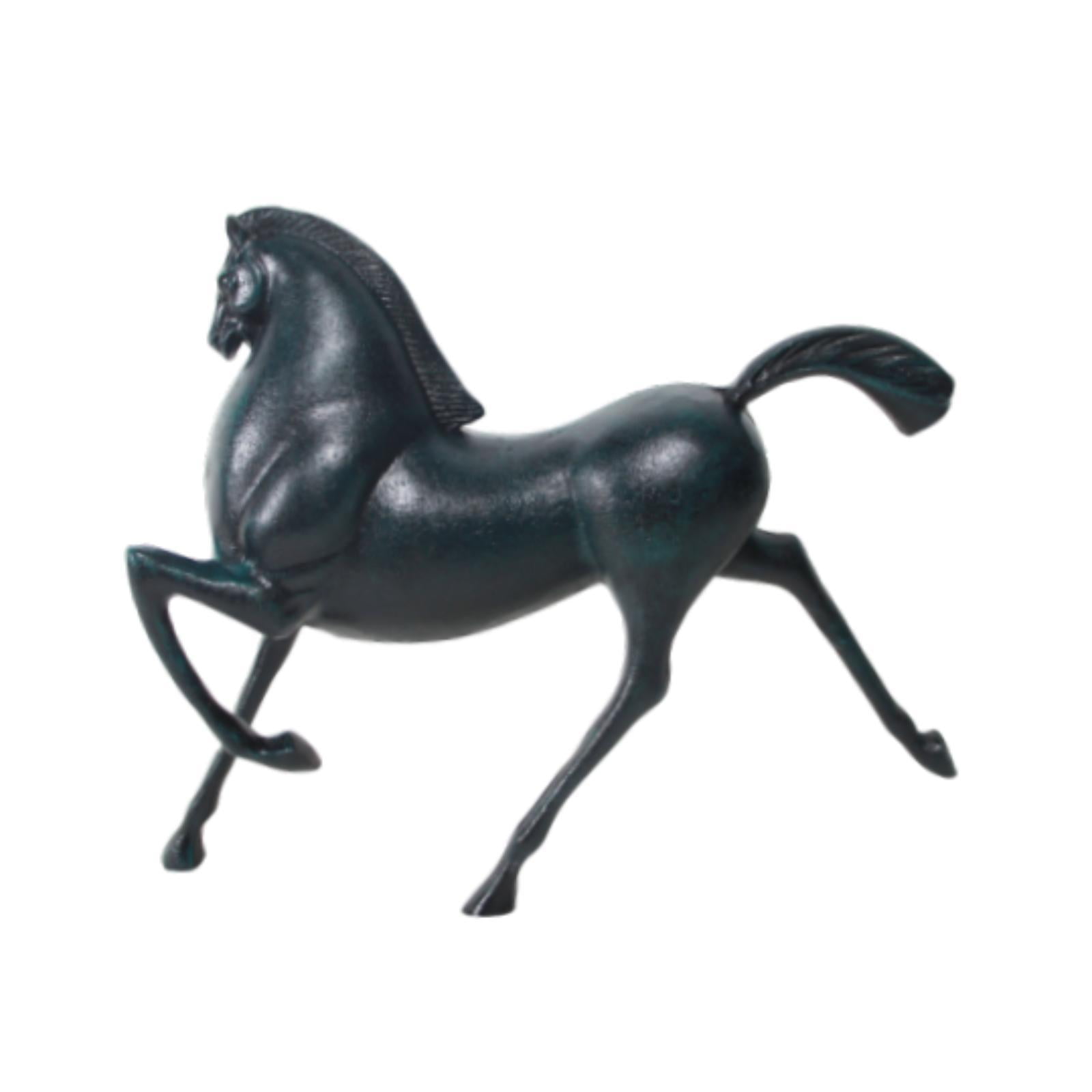 Esquirla Metal Horse Sculpture Decorative Horse Figurine Table Art Gift ...