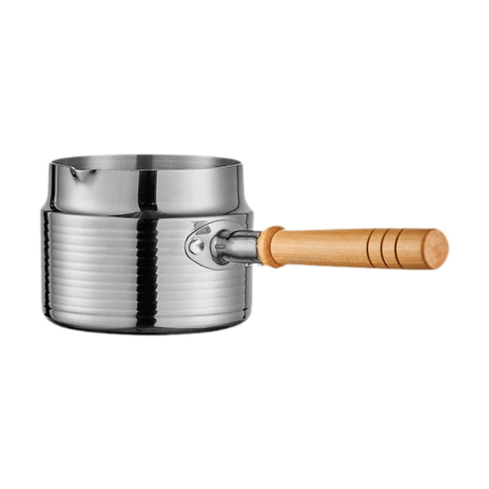 Esquirla Milk Pot Saucepan,Metal Dipping Sauce Ladle,Butter Warmer ...