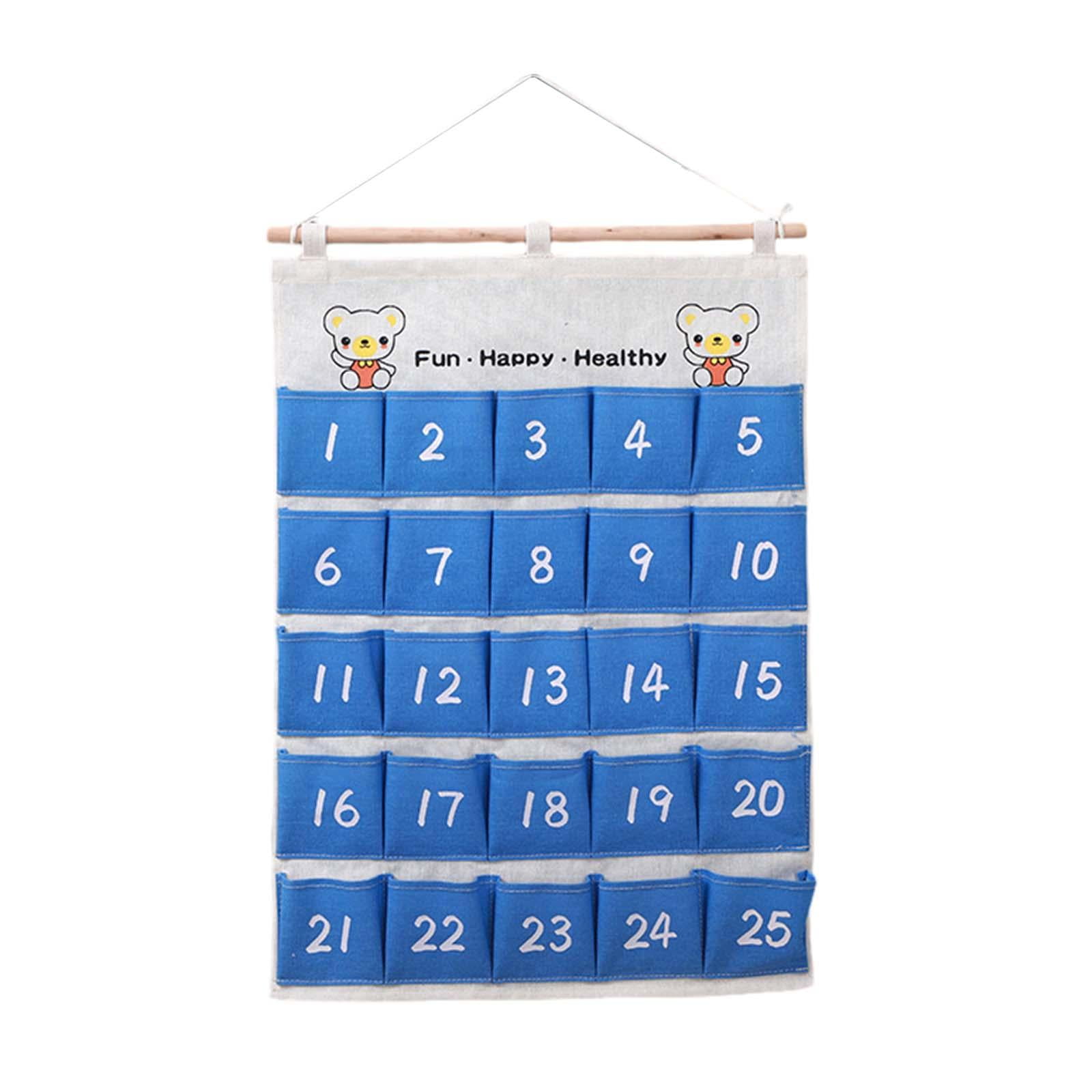 Esquirla Numbered Organizer Classroom Pocket Chart Durable Wall Door ...