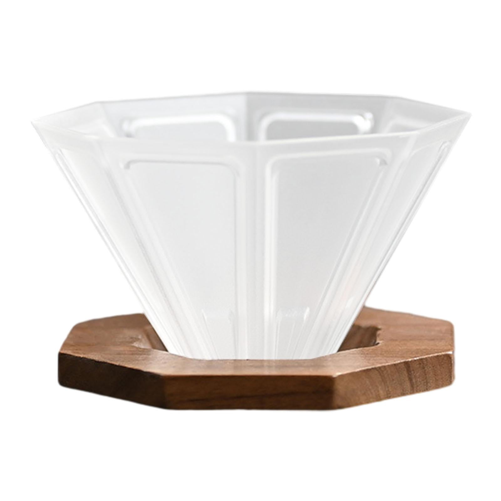 Esquirla Origami Coffee Cup Dripper Coffee Cup with Walnut Wood Holder ...