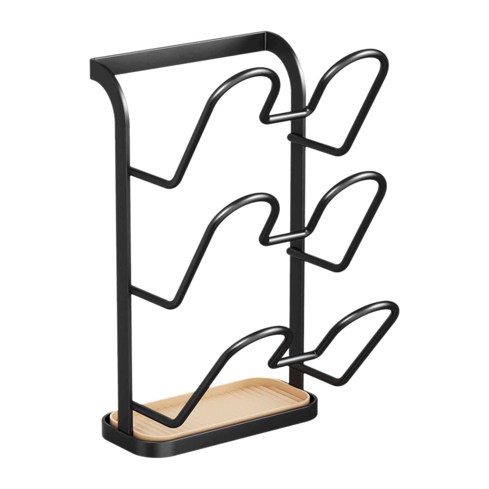 Esquirla Pot Lid Holder Carbon Steel Pot Cover Storage Rack Practical ...