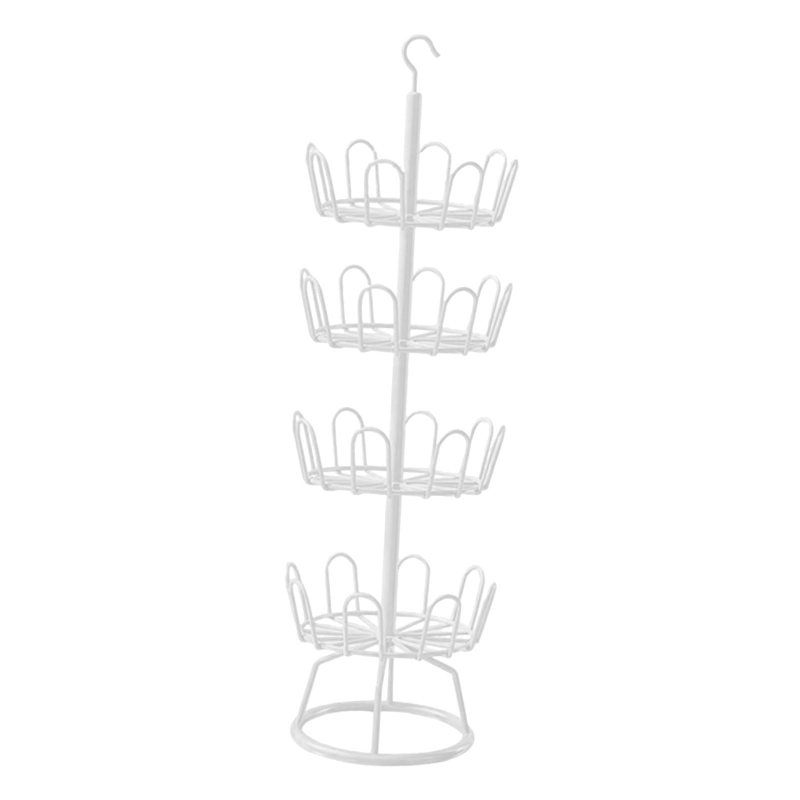 Esquirla Revolving Shoe Rack 4 Tier Iron Shoe Tree Rack for Dorm ...