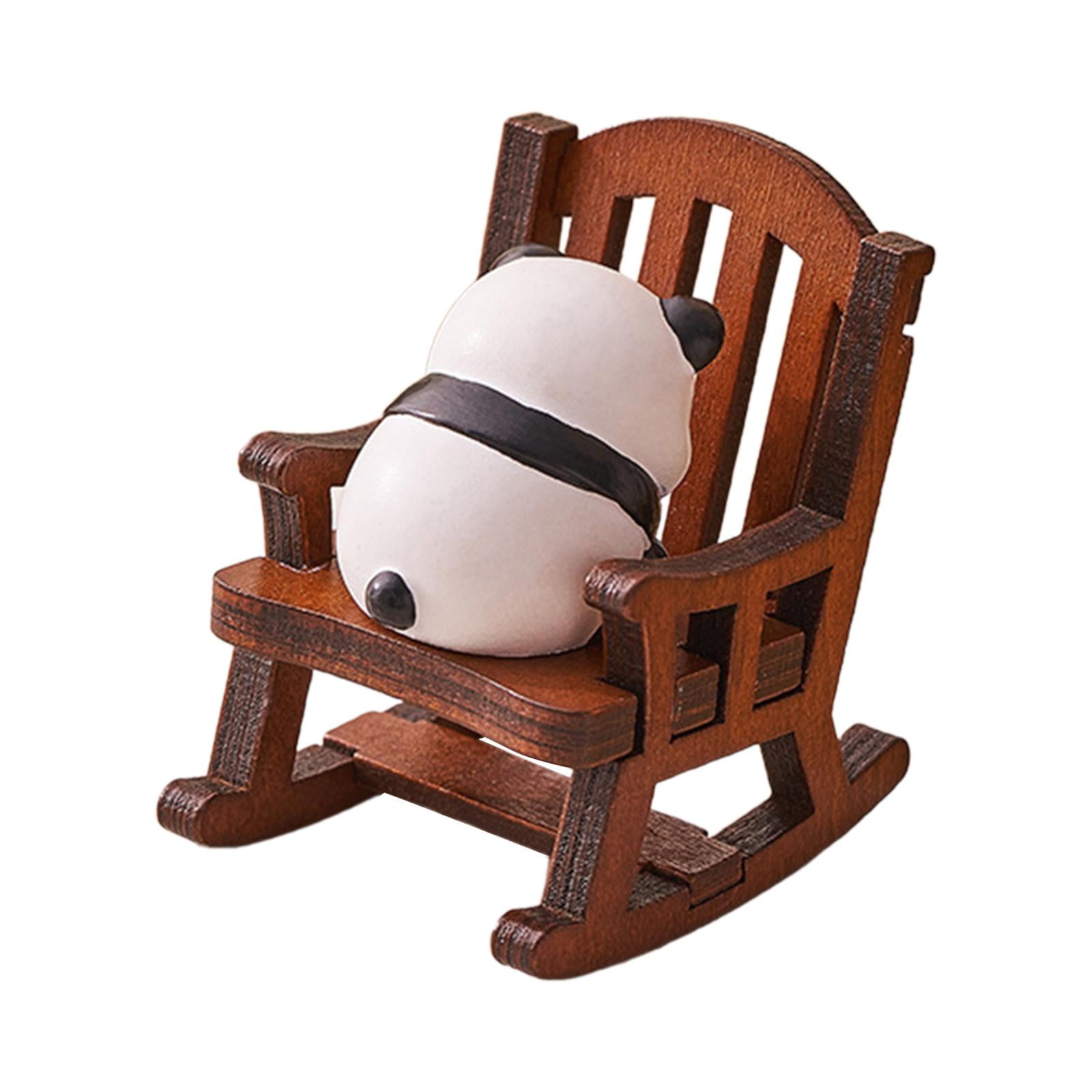 Esquirla Rocking Chair Animal Figurine Cute Statue Cartoon Mini Desktop ...