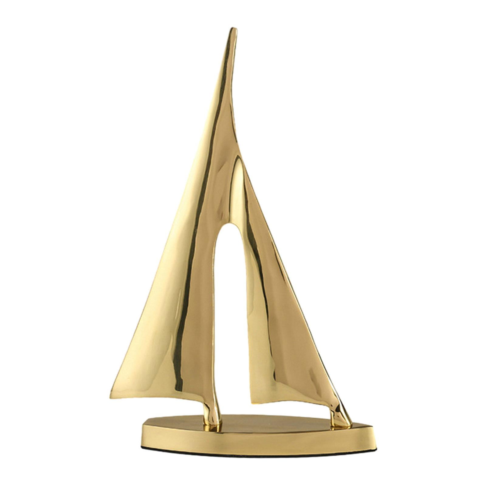 Esquirla Sailing Boat Statue Copper Ornament Art Collectable Decorative ...