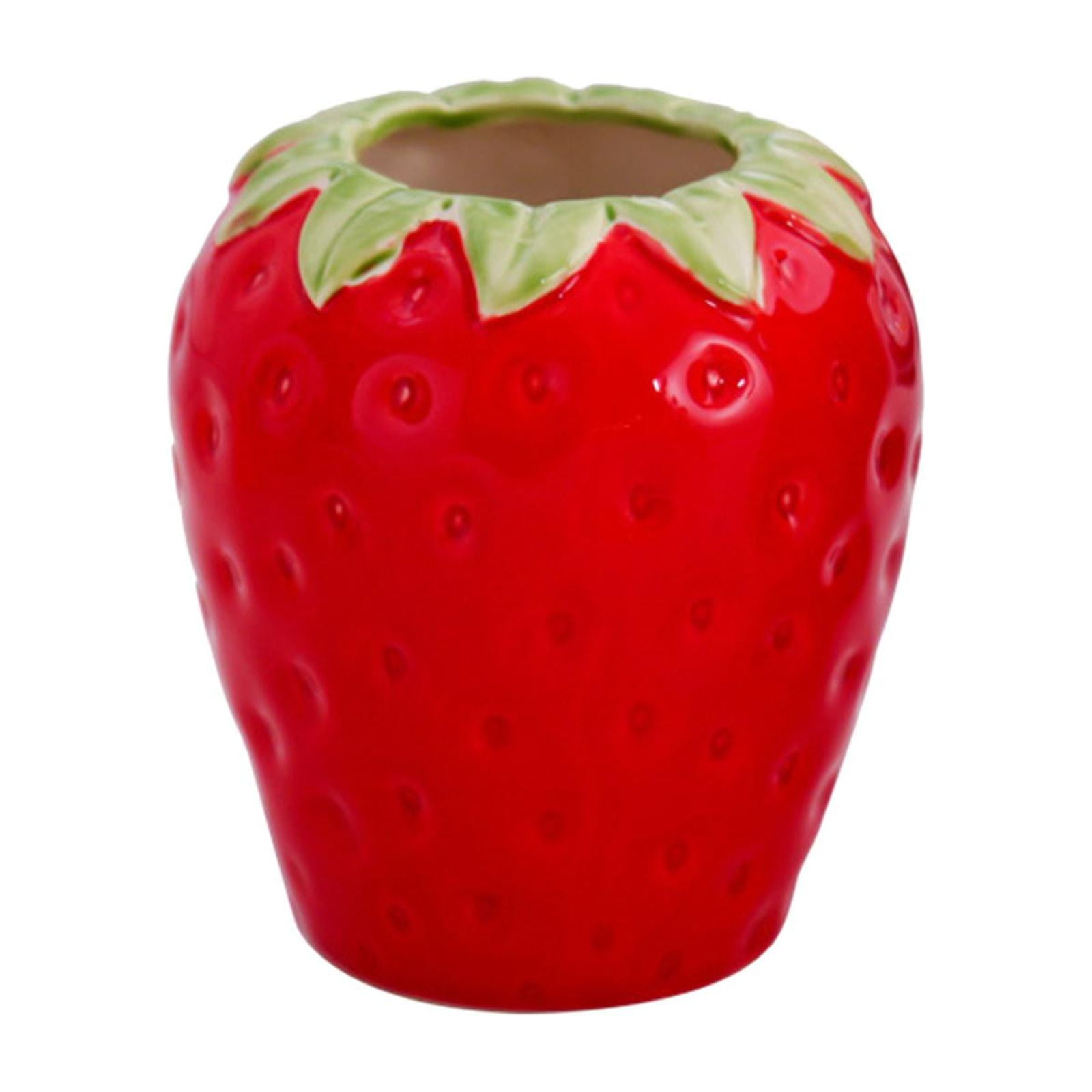 Esquirla Strawberry Ceramic Flower Vase Decorative Table Vase Table ...