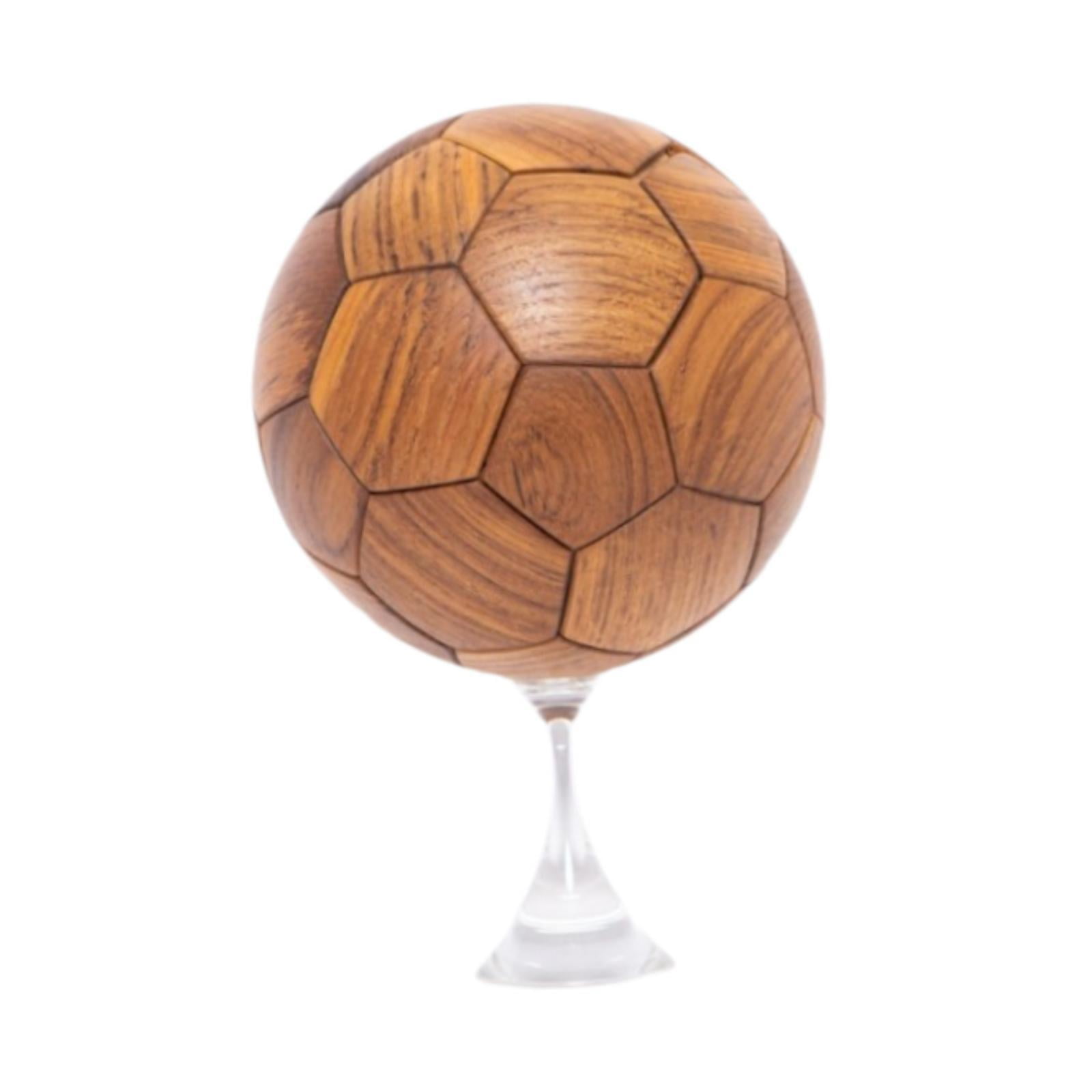 Esquirla Wood Figurine Football Statue Collection Lifelike Decorative ...