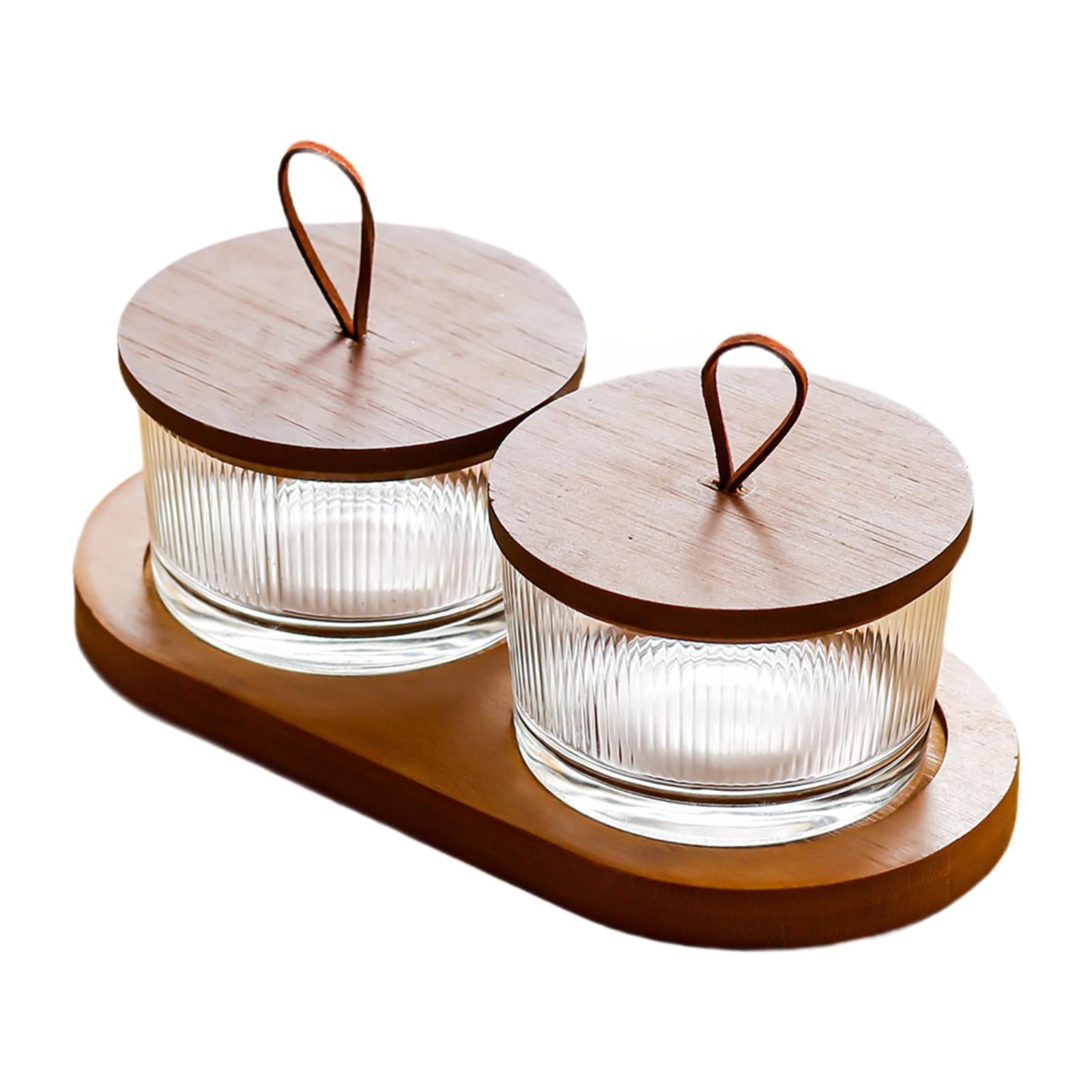 Esquirla Wooden Serving Dish Divided Serving Dishes Transparent ...