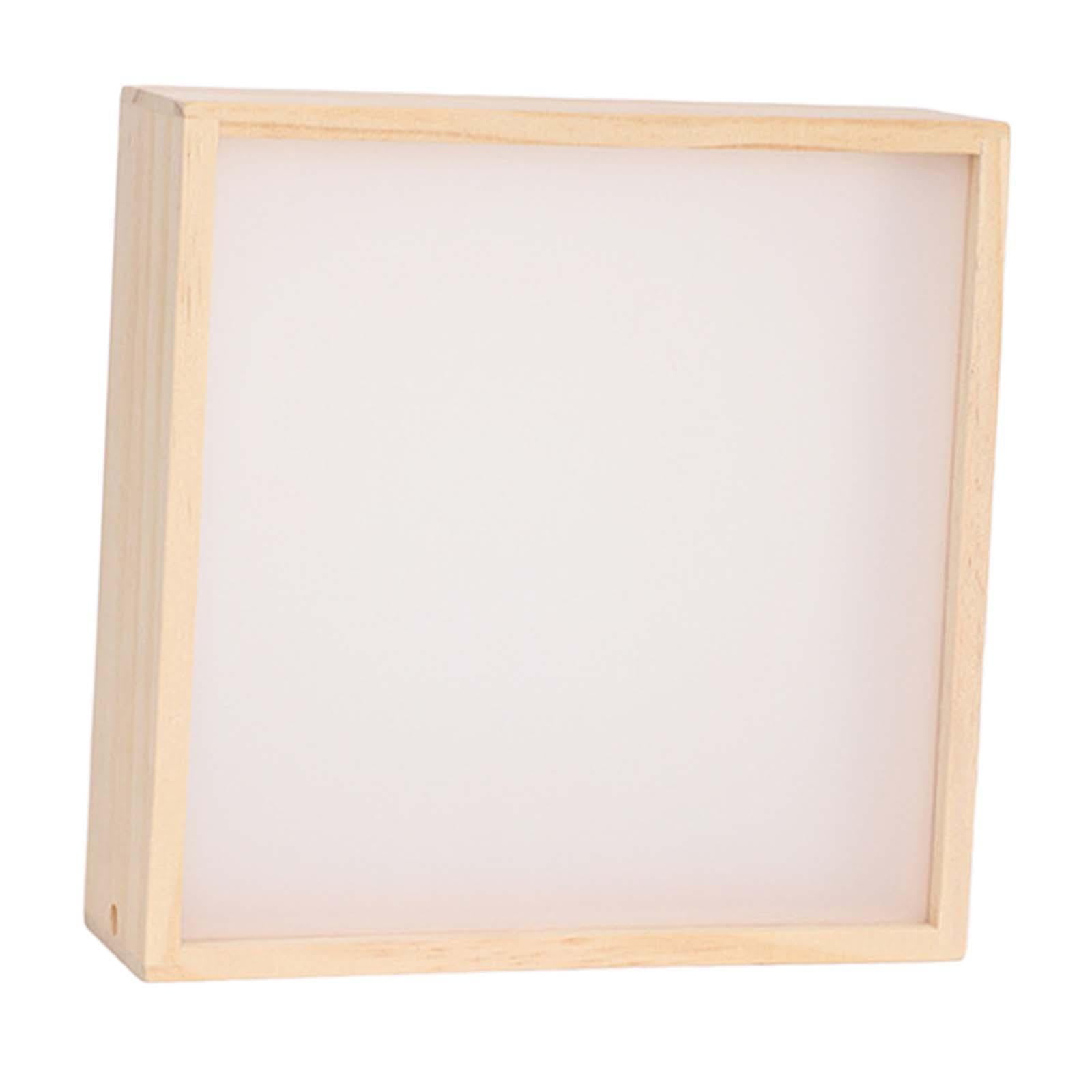 Esquirla Wooden Shadow Box Frame with Light Deep Showcase Home ...