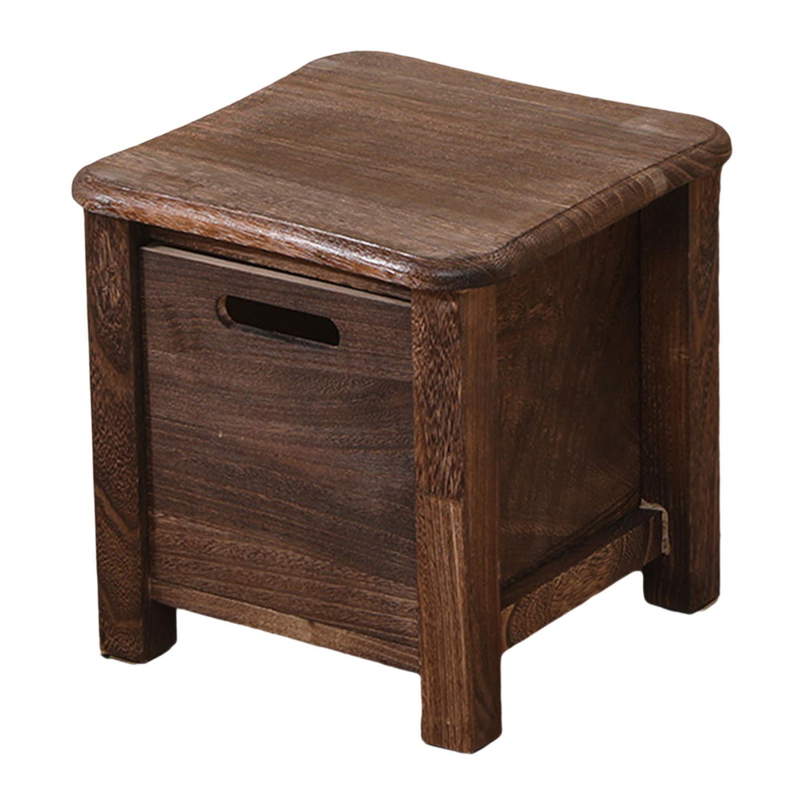Esquirla Wooden Storage Stool Household Small Stool Portable Space ...