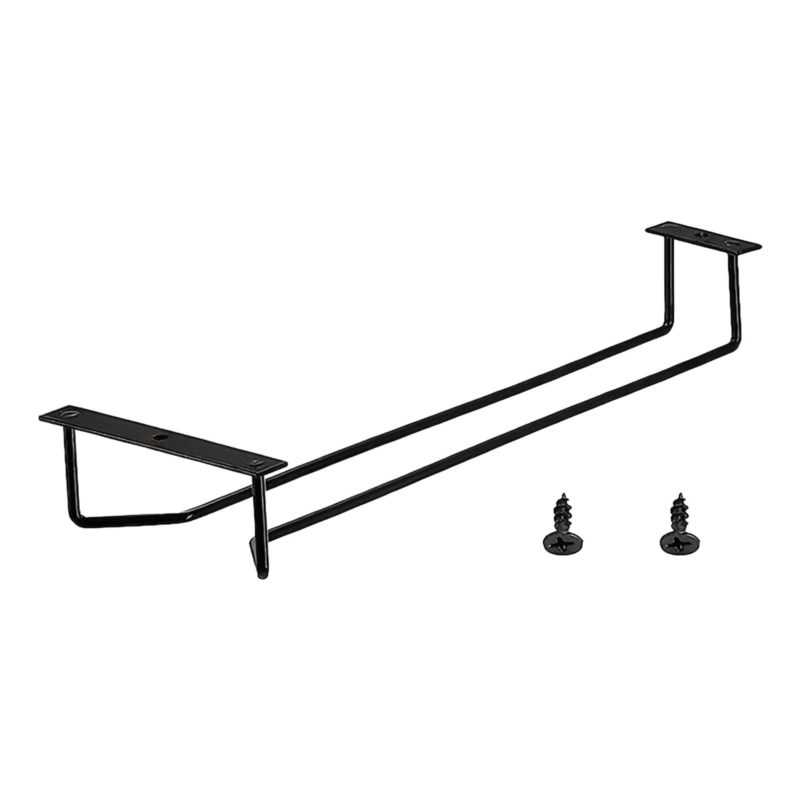 Esquirla under Cabinet Glass Holder Cup Rack Single Rail Drurable Glass ...