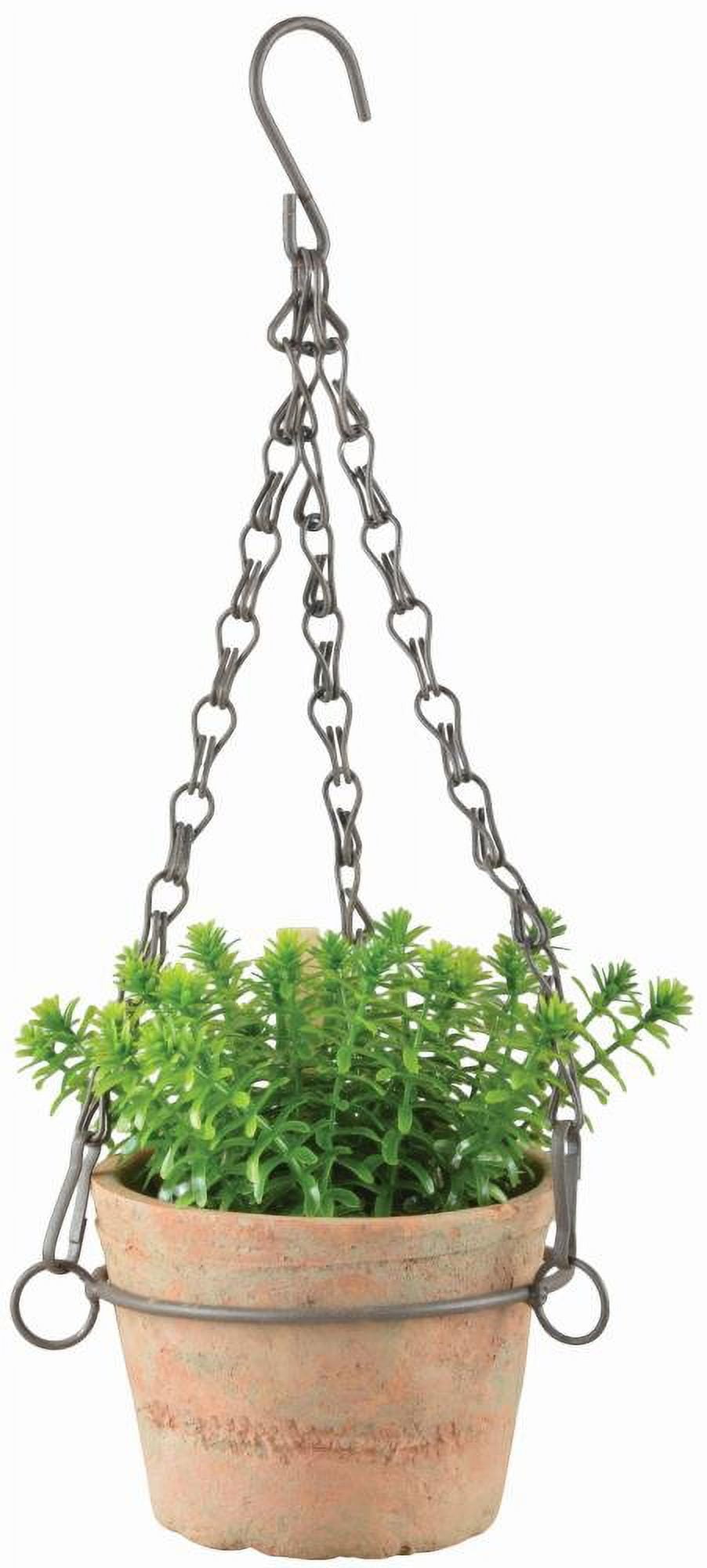 Esschert Design AT27 Hanging Flower Pot, Diameter: 5 inches, Depth: 4.6 ...