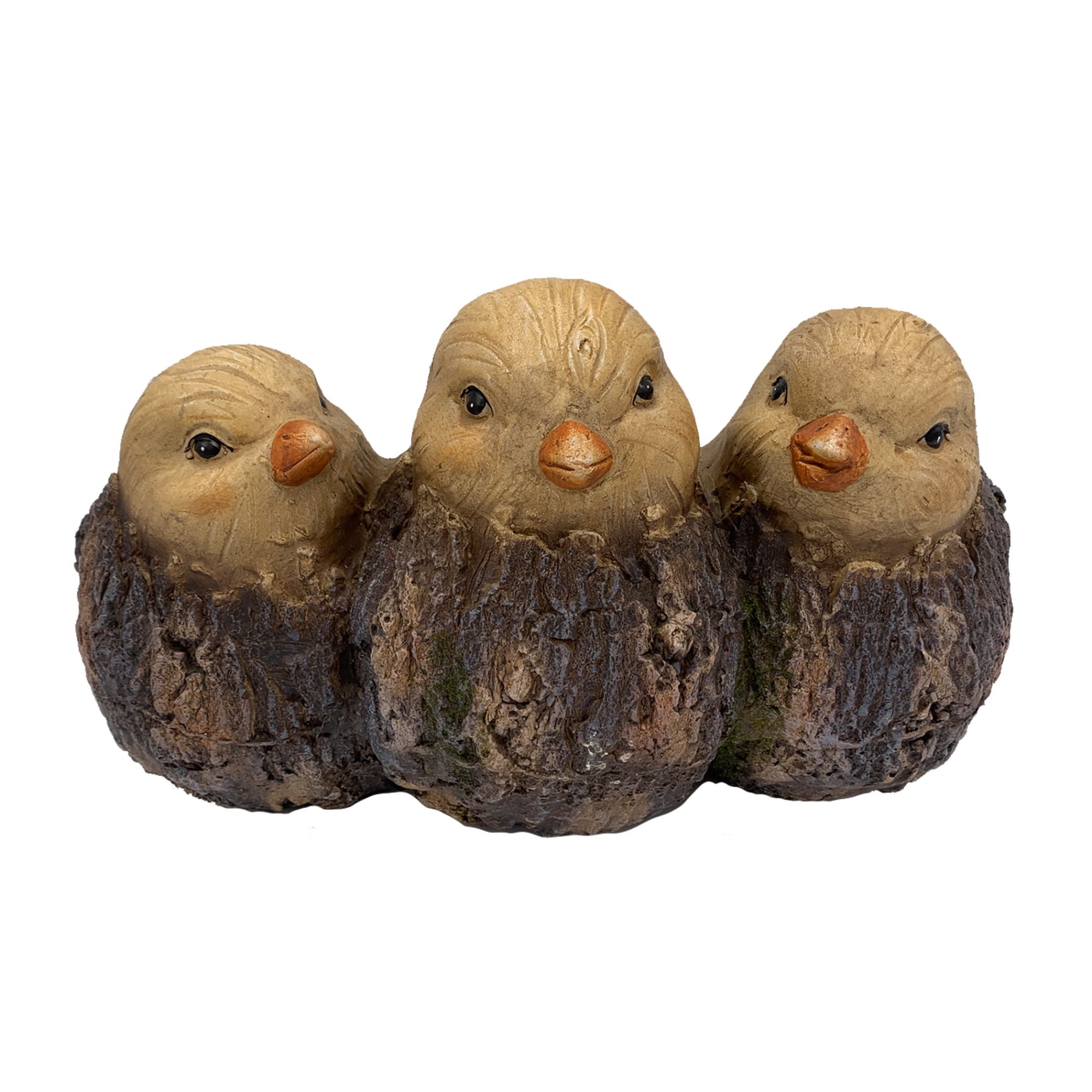 Esschert Design Faux Wood Three Little Birds Outdoor Garden Planter ...