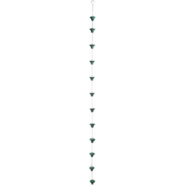 Esschert Design TH88 Series Verdigris Rain Chain - Walmart Business ...