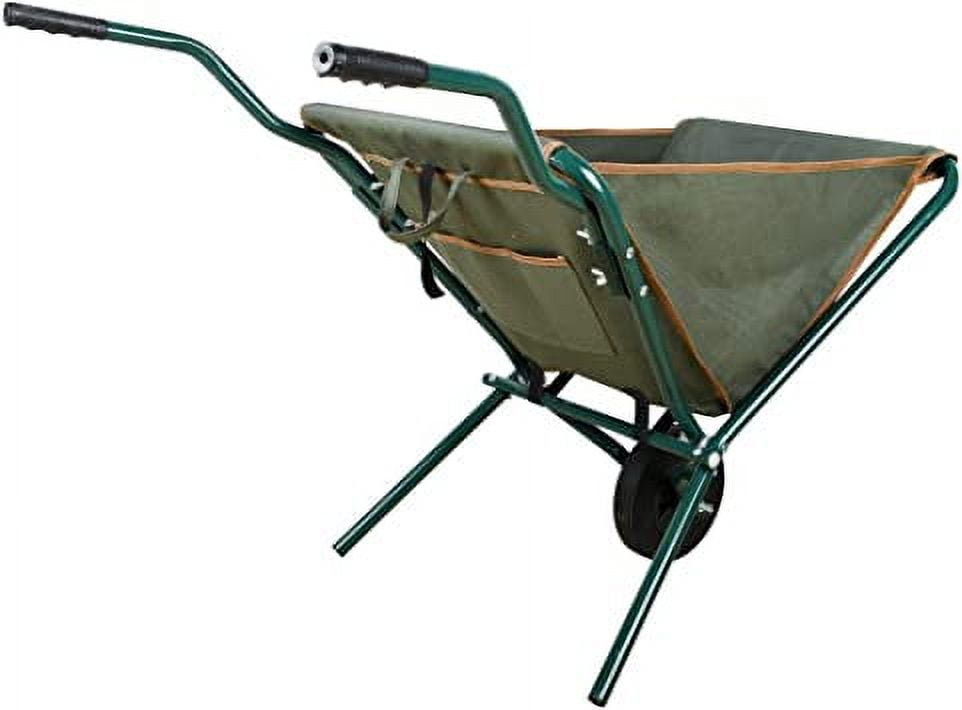 Esschert Design Green Folding Wheelbarrow GT138 for Gardening - Walmart ...