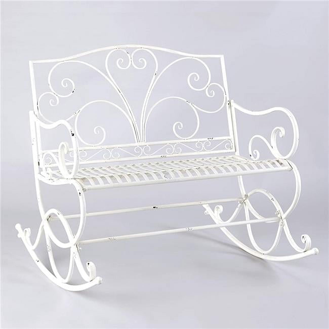 Esschert Design Metal Rocking Bench, Multicolor - Walmart.com
