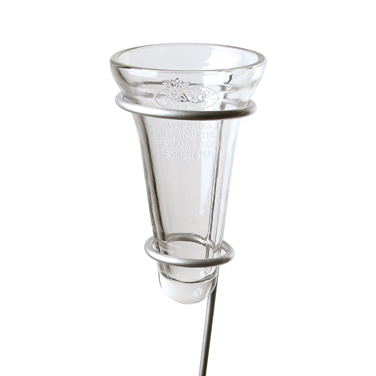 Esschert Design Rain Gauge Glass with Zinc Garden Stake - Walmart.com