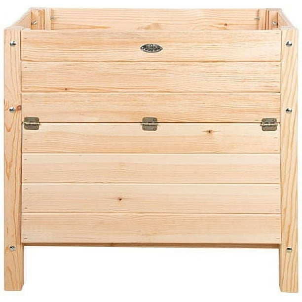 Esschert Design Slatted Pine Planter w/Storage, 31L - Walmart Business ...
