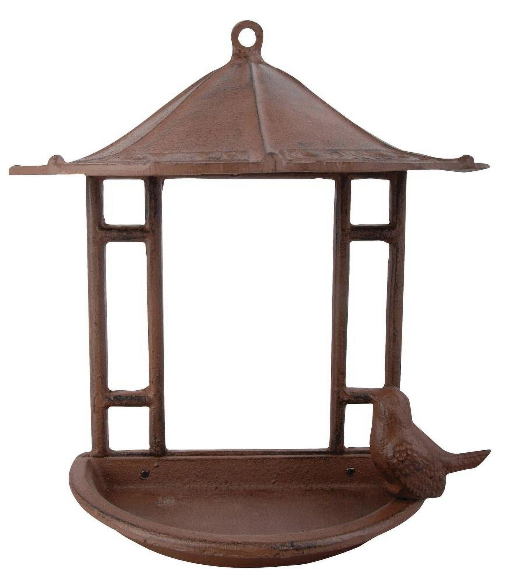 Esschert Design USA FB203 Cast Iron Wall Mount Bird Feeder - Walmart ...