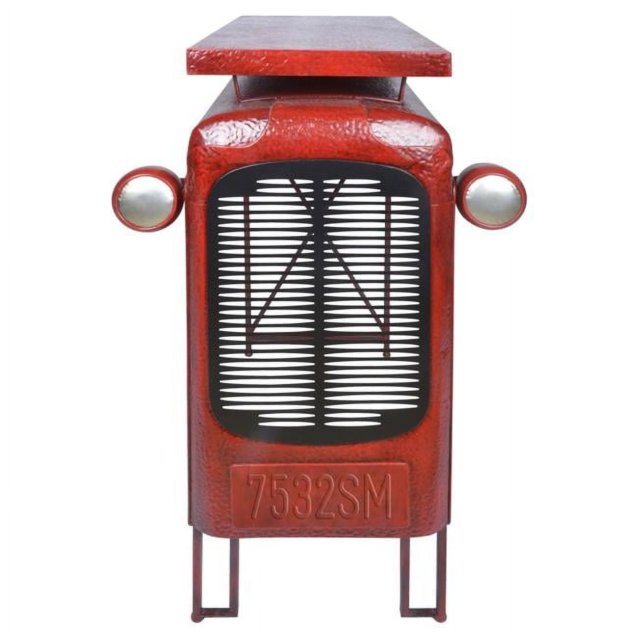 Esschert Design USA IH033 Metal Industrial Heritage Tractor Table, Red ...
