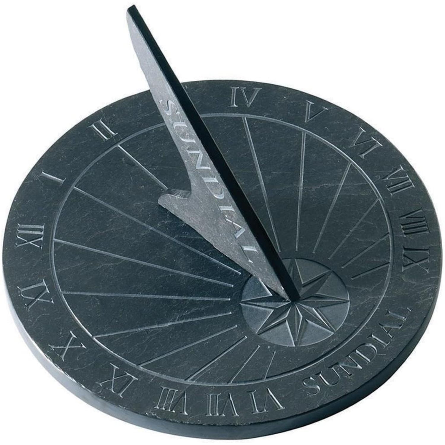 Esschert Design USA LS002 Round Slate Sundial - Walmart.com