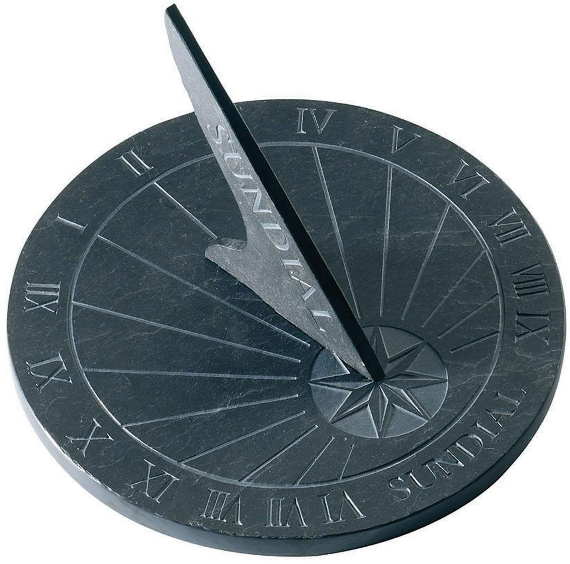 Esschert Design USA LS002 Round Slate Sundial - Walmart.com