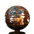 Free Shipping! Esschert Design USA Wildlife Fire Sphere, Rust Metal ...