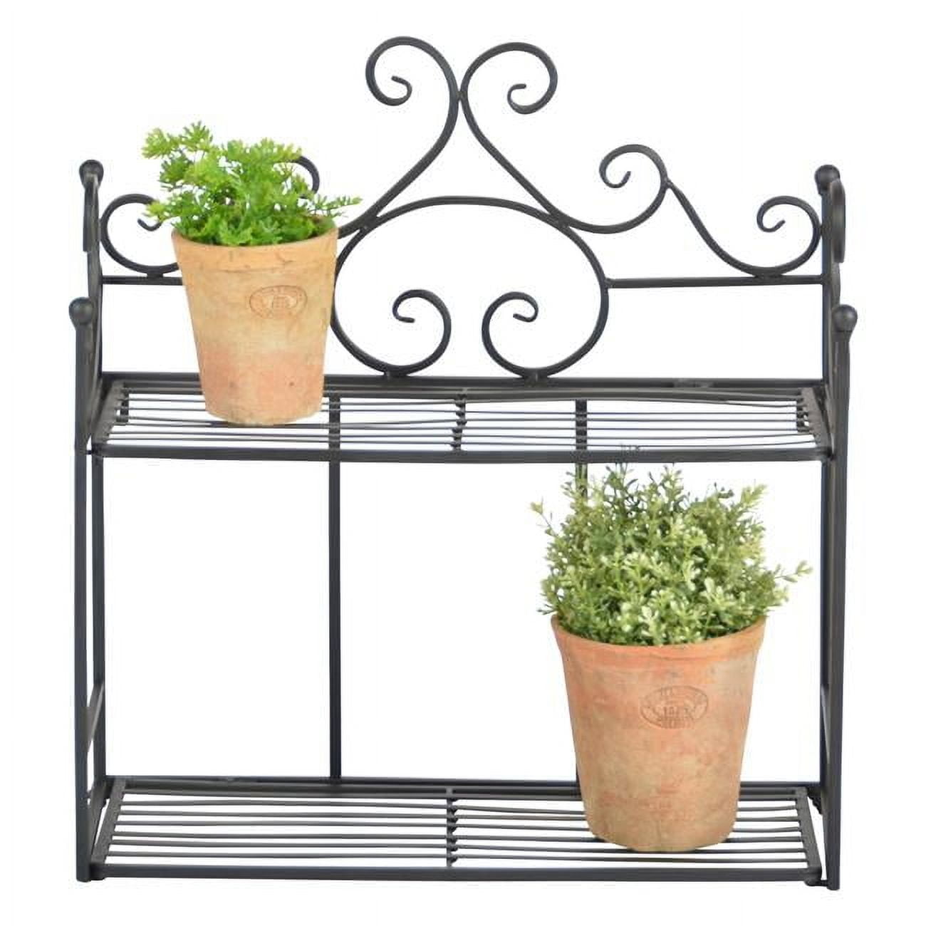 Esschert Design Wide Wall Iron Etagere, Black - Walmart.com