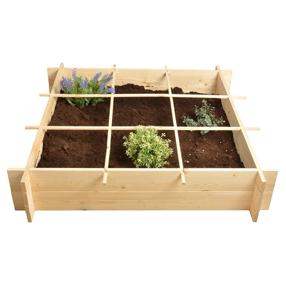 Esschert Design B1012 Wooden Square Meter Garden - Walmart Business ...