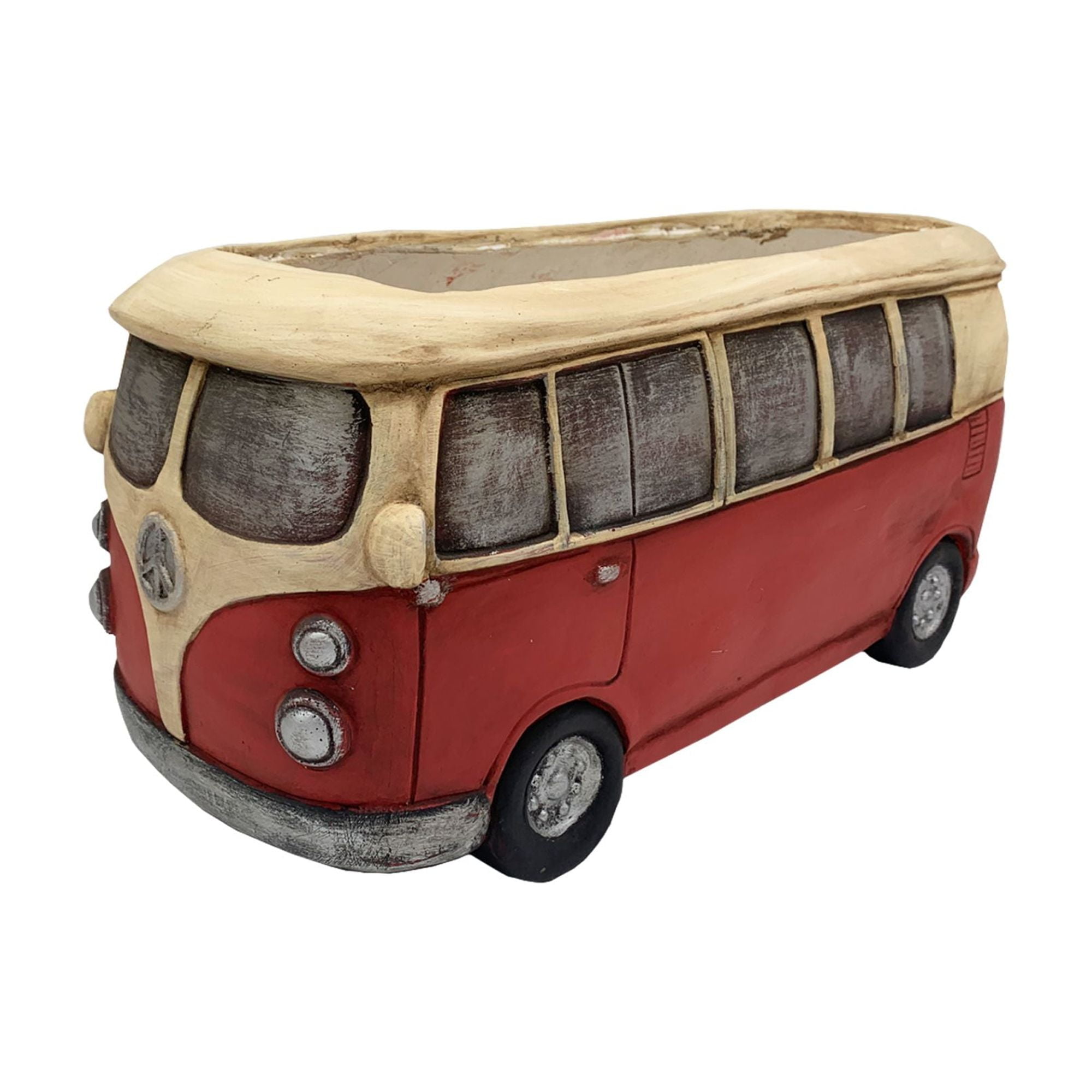 Esschert Design Van Outdoor Garden Planter - 16" - Red and Cream ...