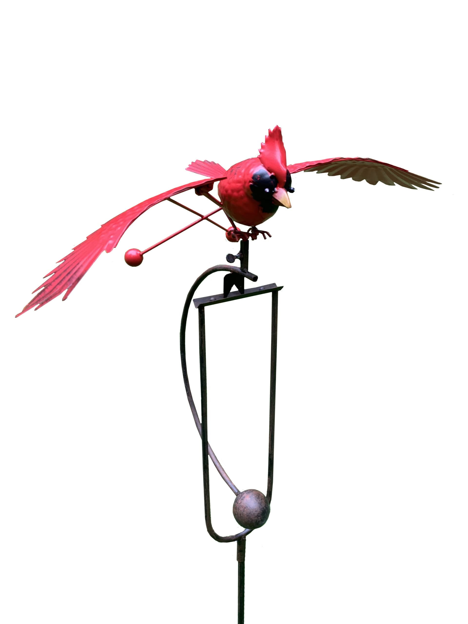 Esschert Design 48" Realistic Cardinal Rocker Stake for Lawn, Outdoor ...