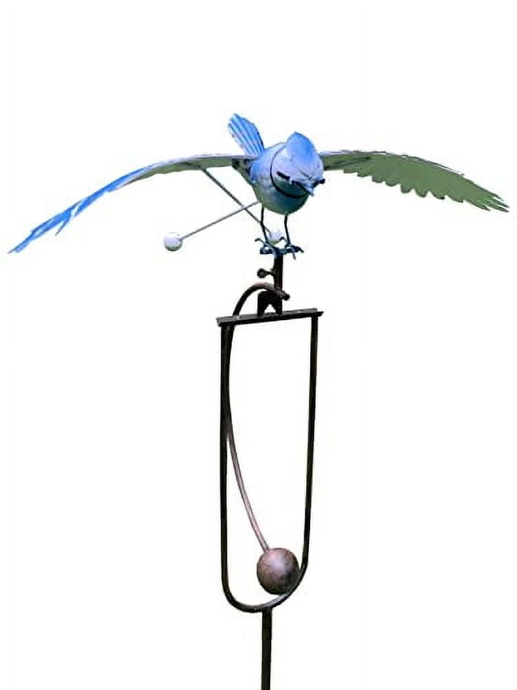 Esschert Design ZYCT819 Metal Blue Jay Rocker Stake - Walmart.com