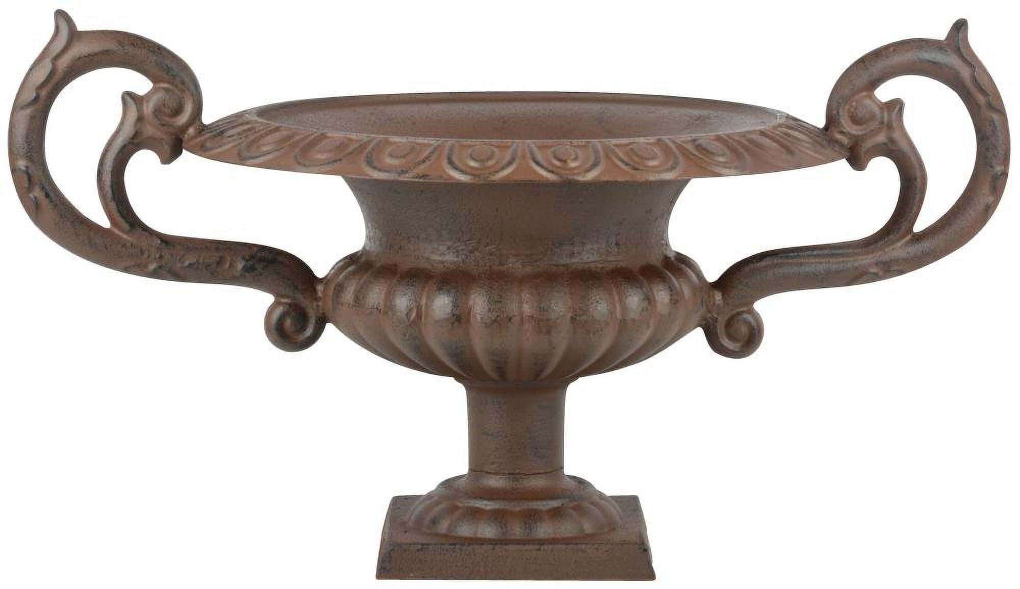 Esschert XH71 French Vase Low with Handles Small Garden Planter Antique ...