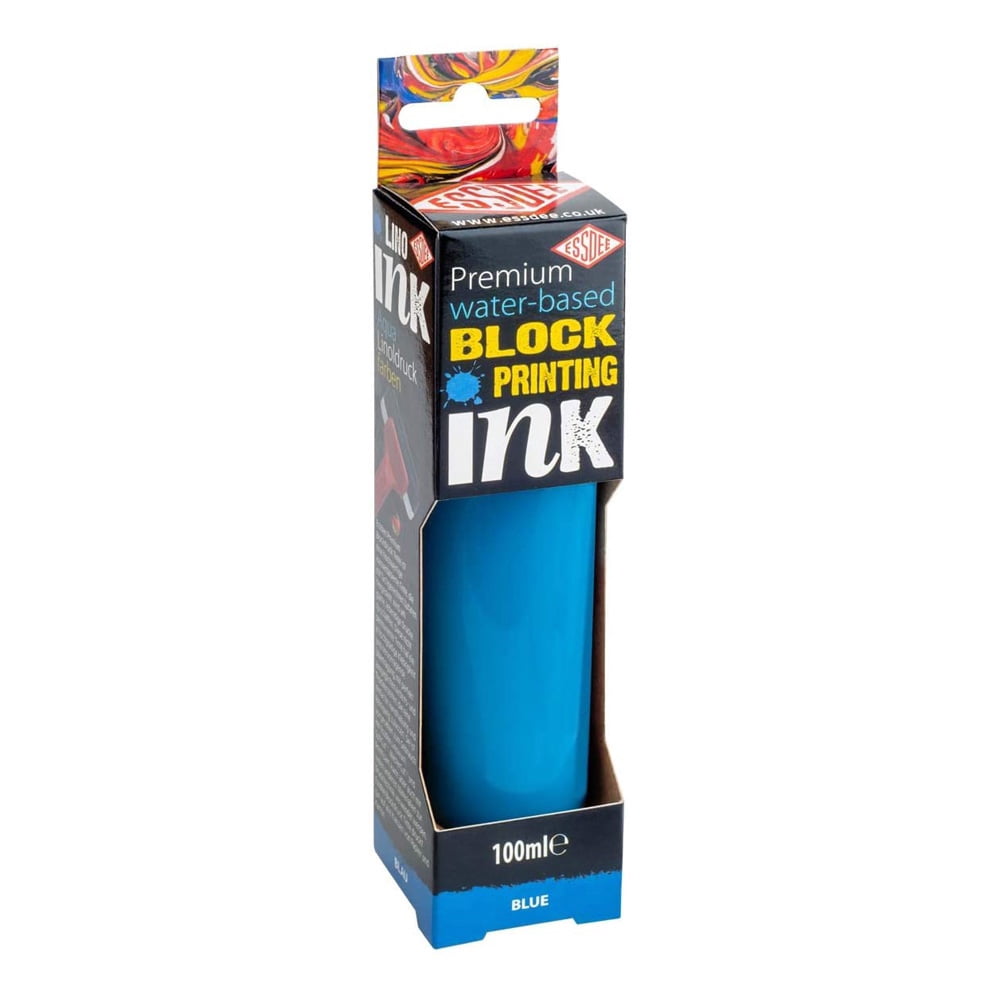 Essdee Premium Water-Based Block Printing Inks - Brilliant Blue, 100 ml ...