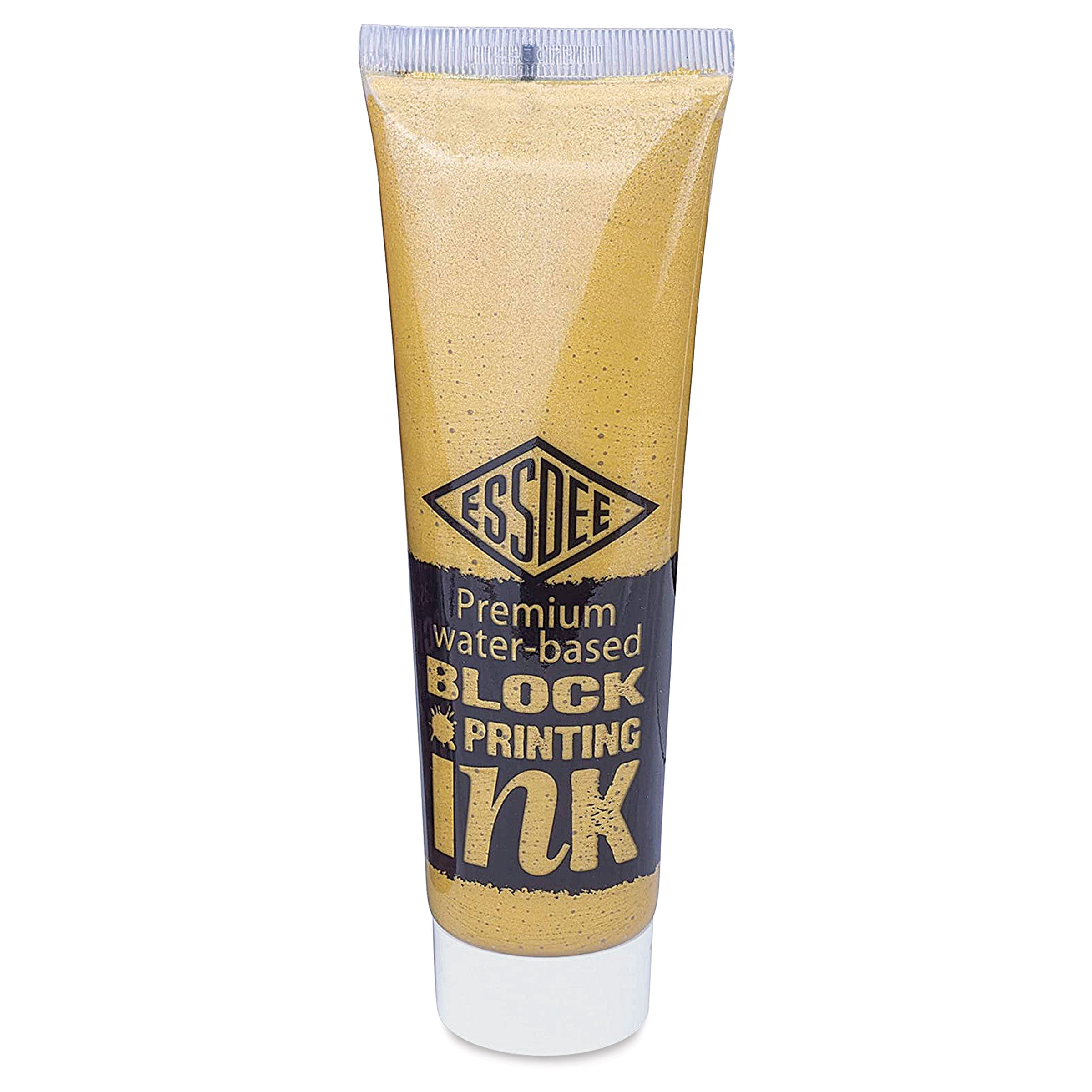 Essdee Premium Water-Based Block Printing Inks - Metallic Gold, 100 ml ...