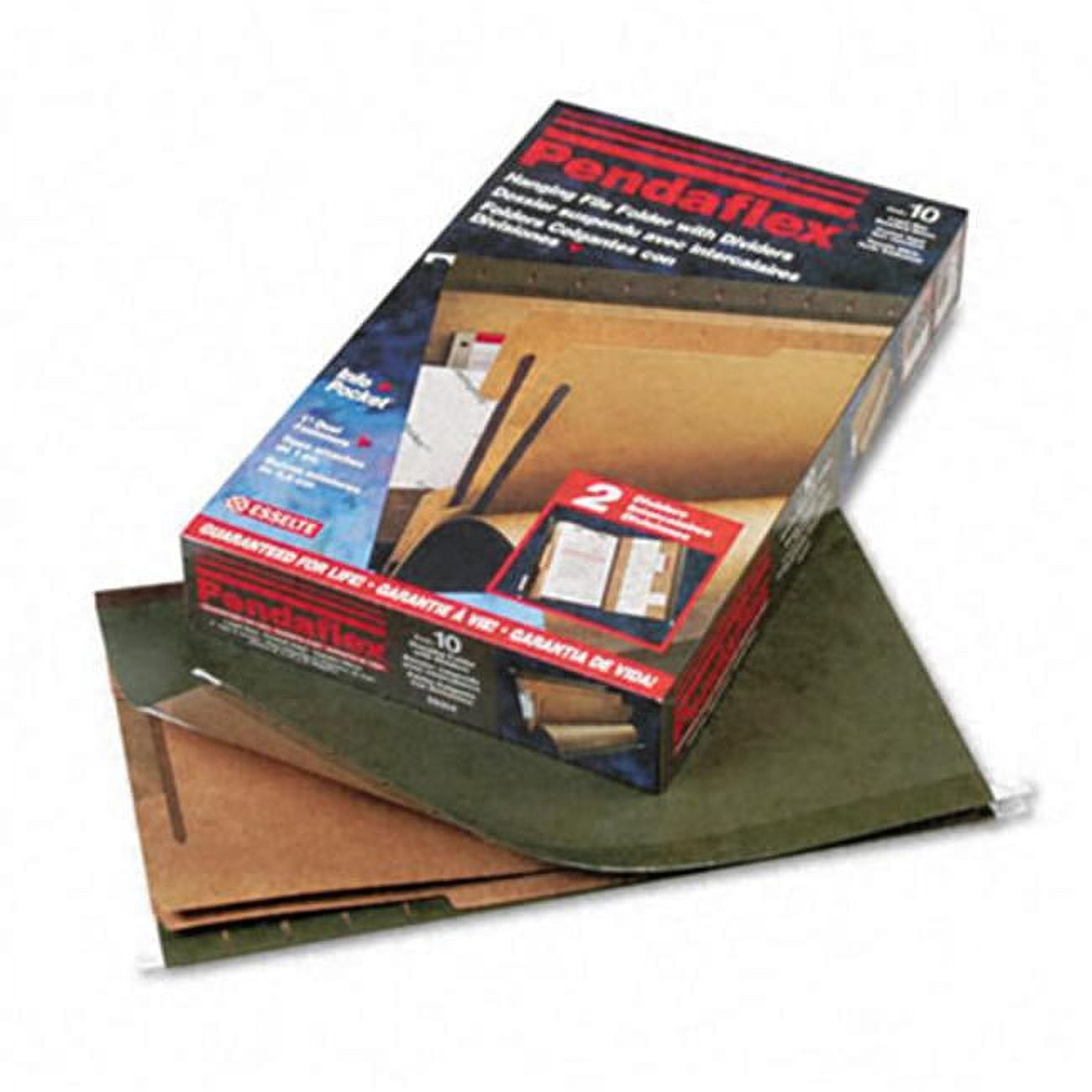 Esselte Pendaflex 2 Expansion Hang Folder Legal 6-Section GN 10/box ...