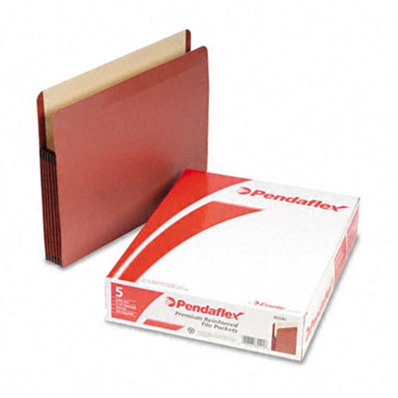 Esselte Pendaflex 5 1/4 Expansion File Straight Cut Red Fiber/Manila ...