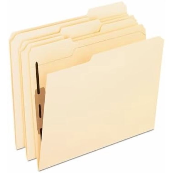 Esselte Pendaflex Fastener Folder - Letter - 8.5" x 11" - 1/3 Cut Tab ...
