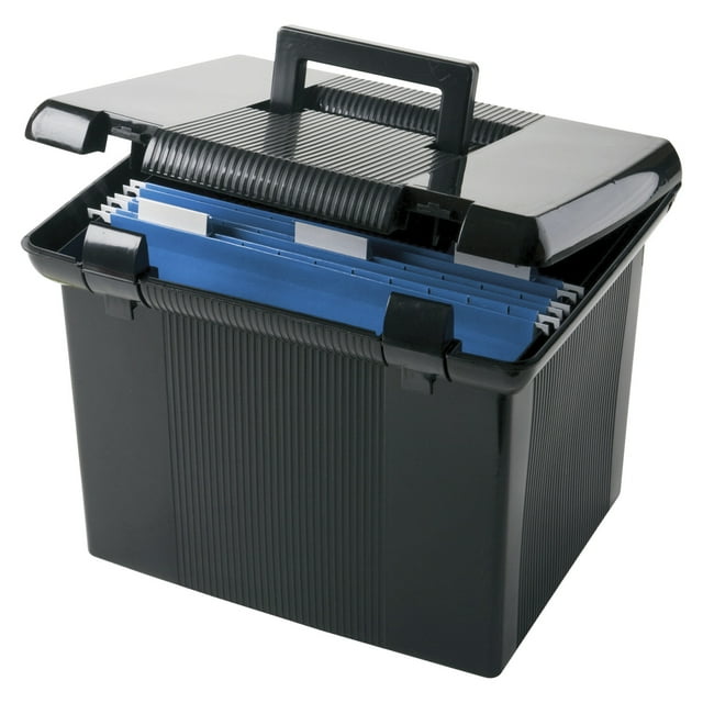 Esselte Pendaflex Portable File Box, Plastic, 13-3/4x11-1/2x11 in ...
