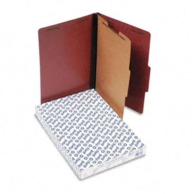 Esselte Pendaflex Pressboard Classification Folders - Red - Legal ...